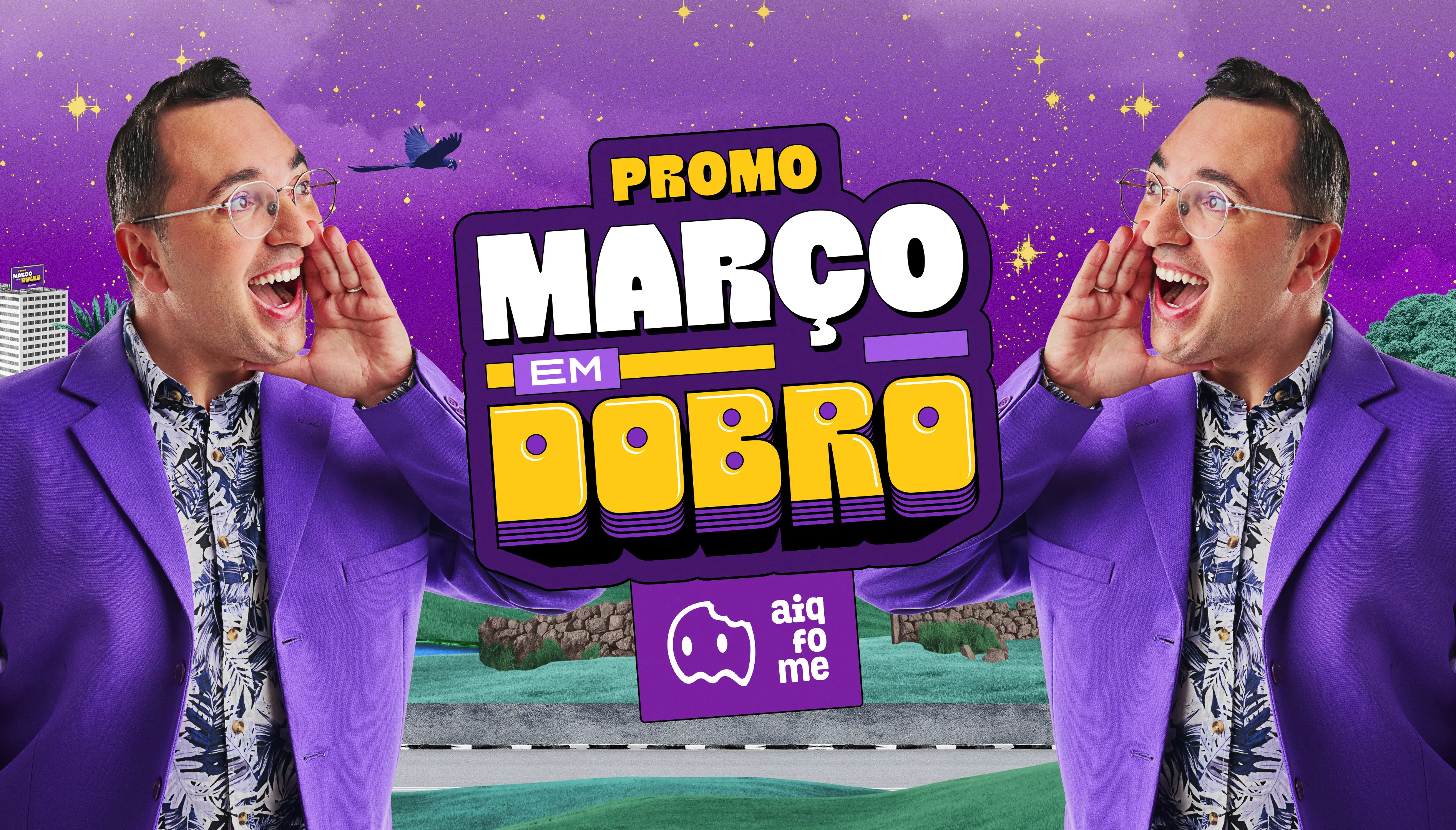 Março em Dobro do aiqfome com participação do Eco Man